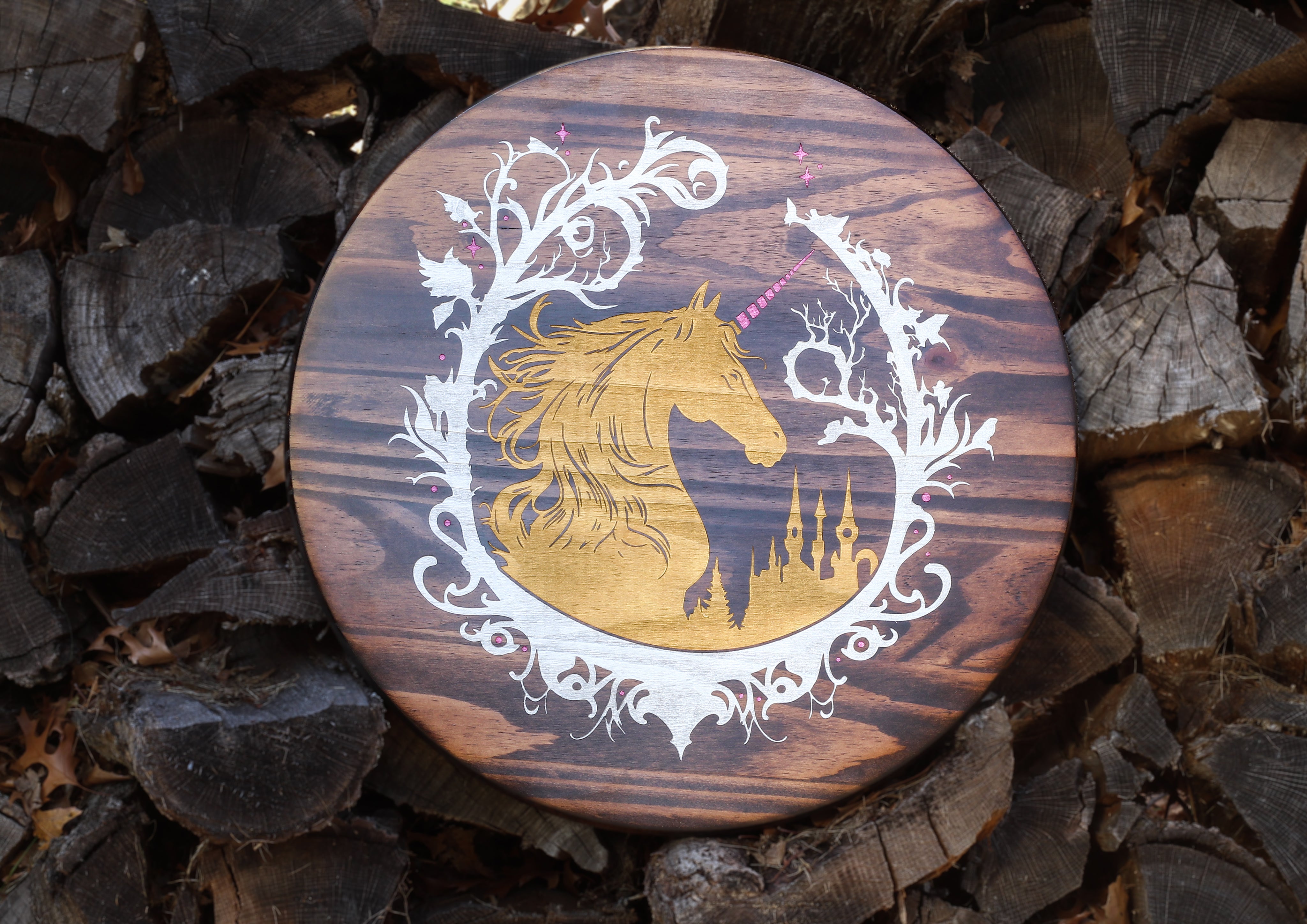 Unicorn Wall Hanging (Kona and Gold) – Thane Rivers